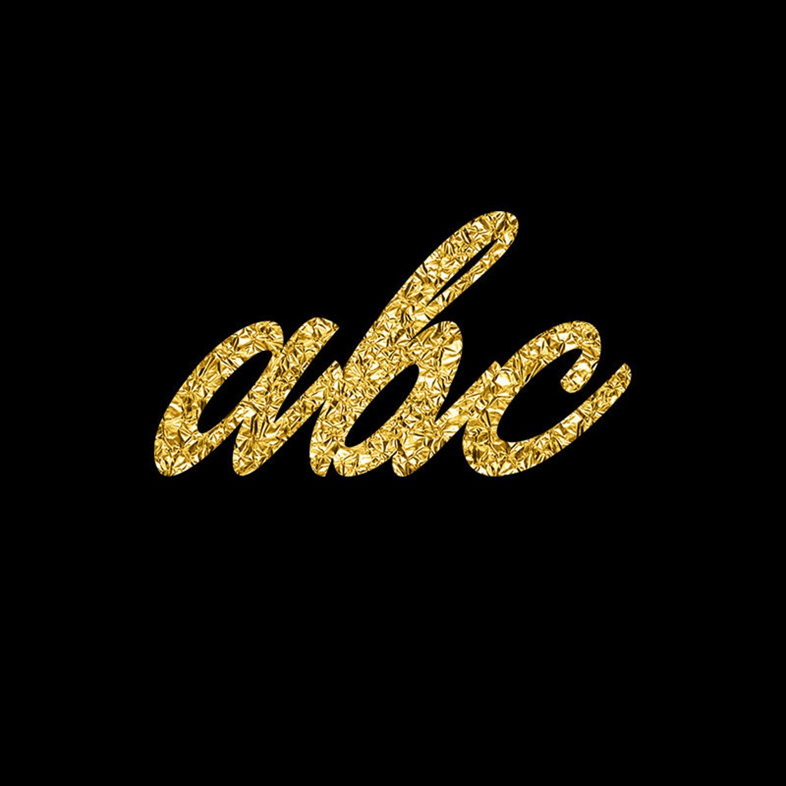 Gold Font Clipart, Gold Foil Alphabet Clipart, Gold Alphabet, Gold ...