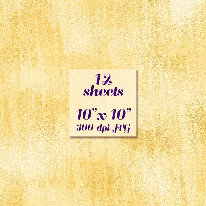 Gold Digital Paper Clipart, Gold Foil Digital Paper, Gold Texture ...
