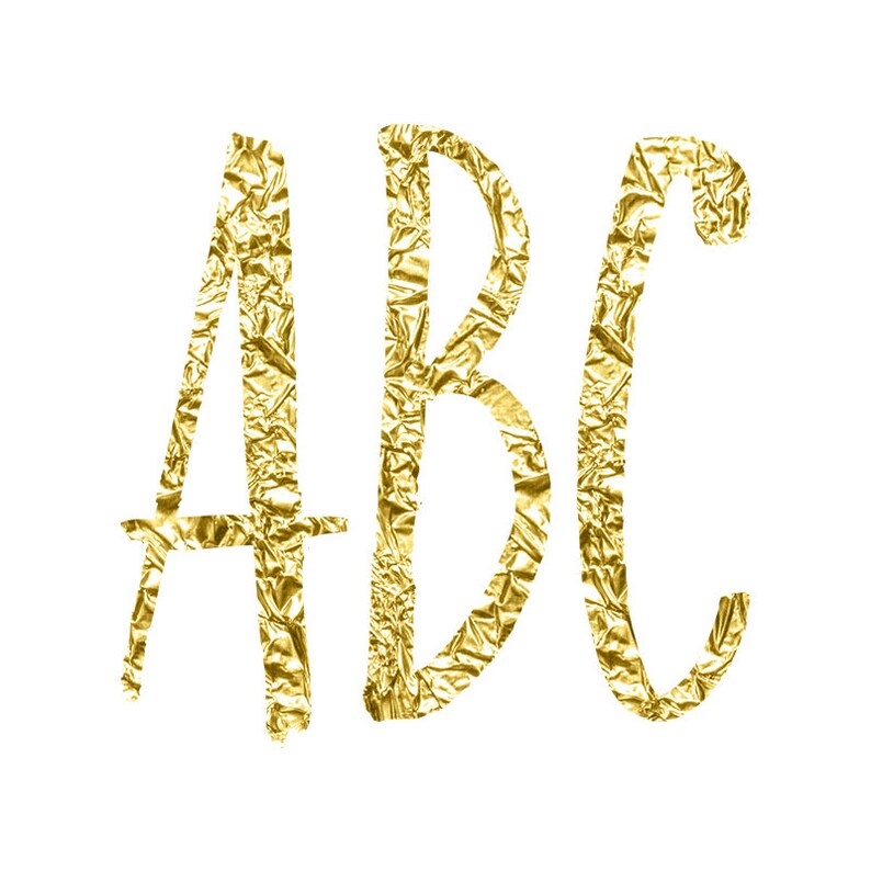 Gold Letters, Gold Foil Alphabet, Gold Alphabet, Wedding Clipart ...