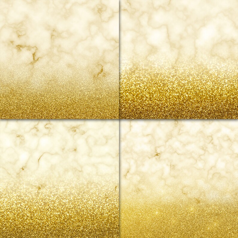 Gold Marble Glitter Digital Paper Clipart, Marble Background, Marble ...