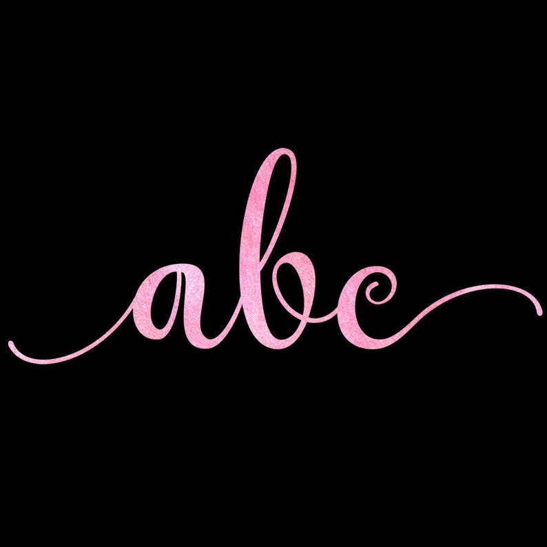 Pink Watercolor Letters Clipart, Watercolor Font, Pink Alphabet With ...