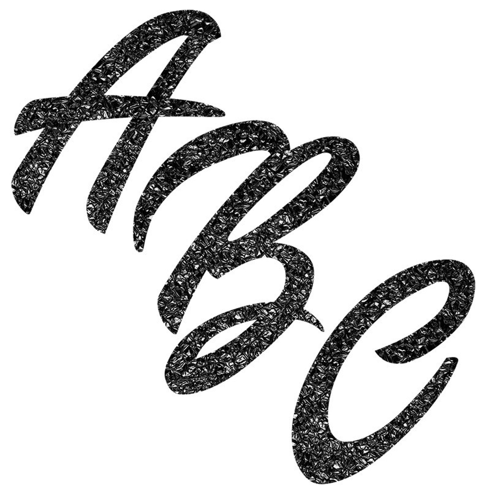 Imágenes prediseñadas del alfabeto negro, letras negras, imágenes ...