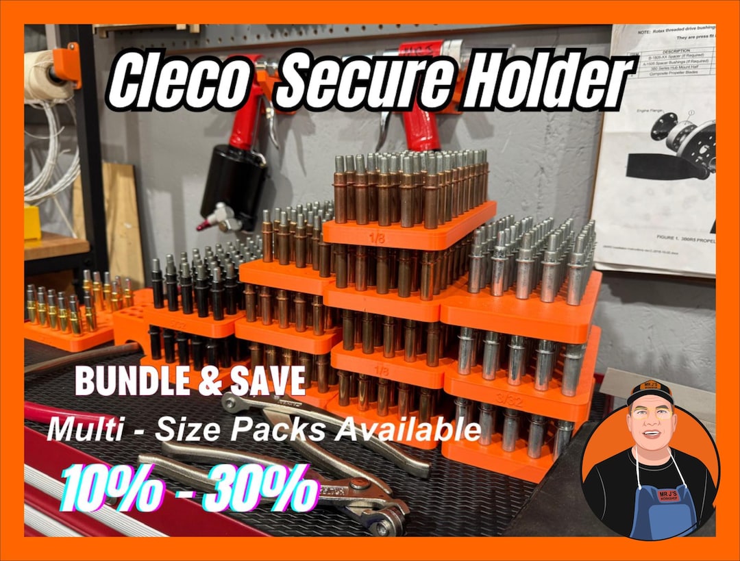 Cleco Secure Holder Kit – 50 Clecos Each 3/32 | 1/8 | 5/32 | 3/16 - Etsy