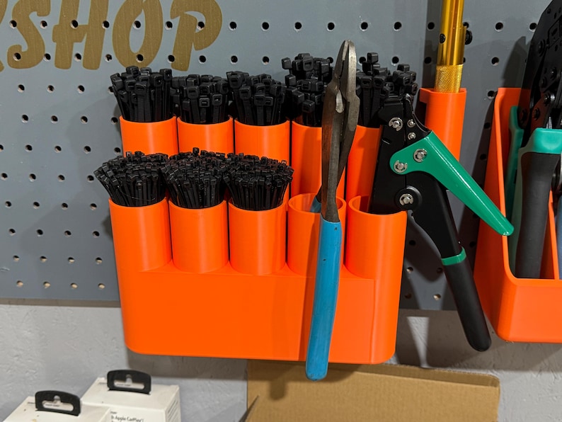 Large Zip Tie Organizer: Cable Wire Storage (6 & 8 Inch) - Etsy