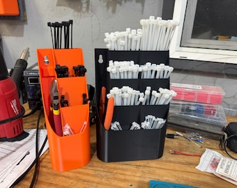 Zip Tie Holder Metal Mount – 3D Printed Tool Organizer for Workshop & Woodworking – Magnetic ...