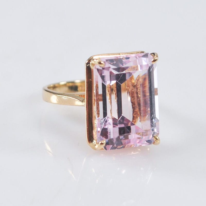 Pink Ice Ring - Etsy