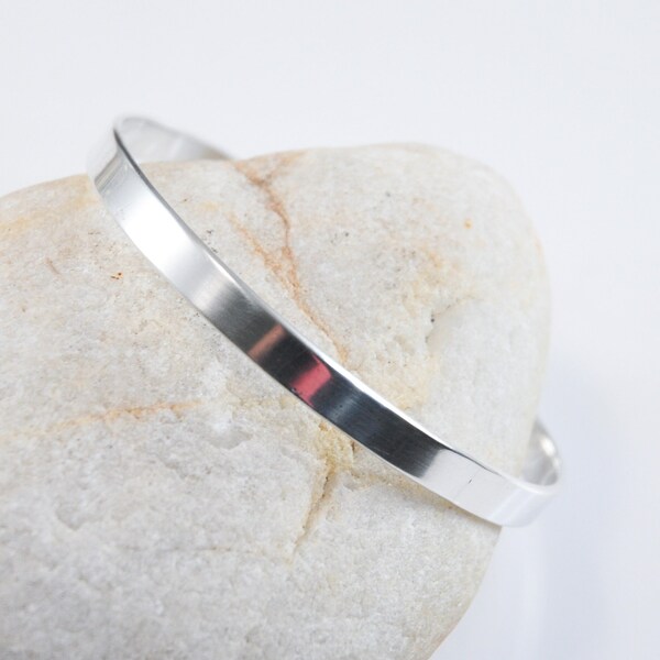 Sterling Silver Bangle Bracelet - Etsy