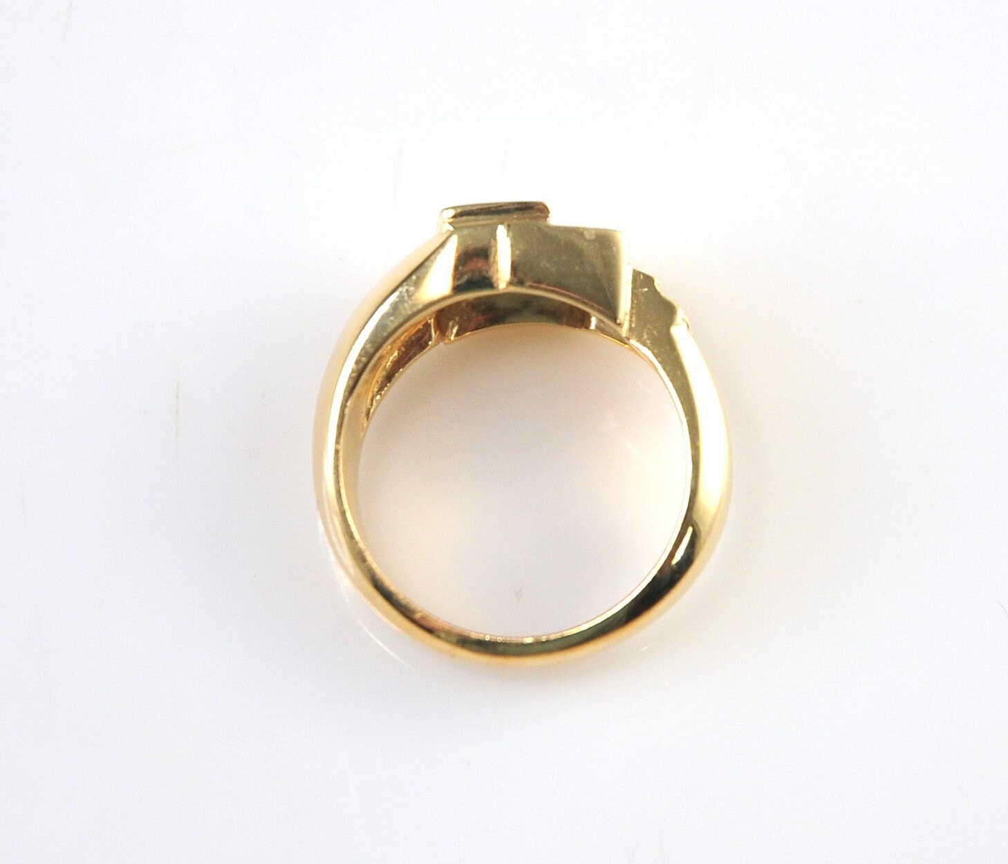 Heavy Designer Solid 14K Gold Poker Ring - Etsy Heavy Designer Solid 14K Gold Poker Ring - Etsy