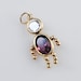 14K Gold Girl Charm Pendant - Etsy