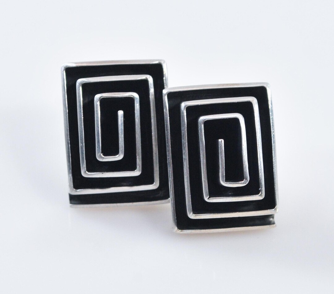 DDD Dominique Dinouart Mexico 925 Sterling Silver Modernist Earrings - Etsy