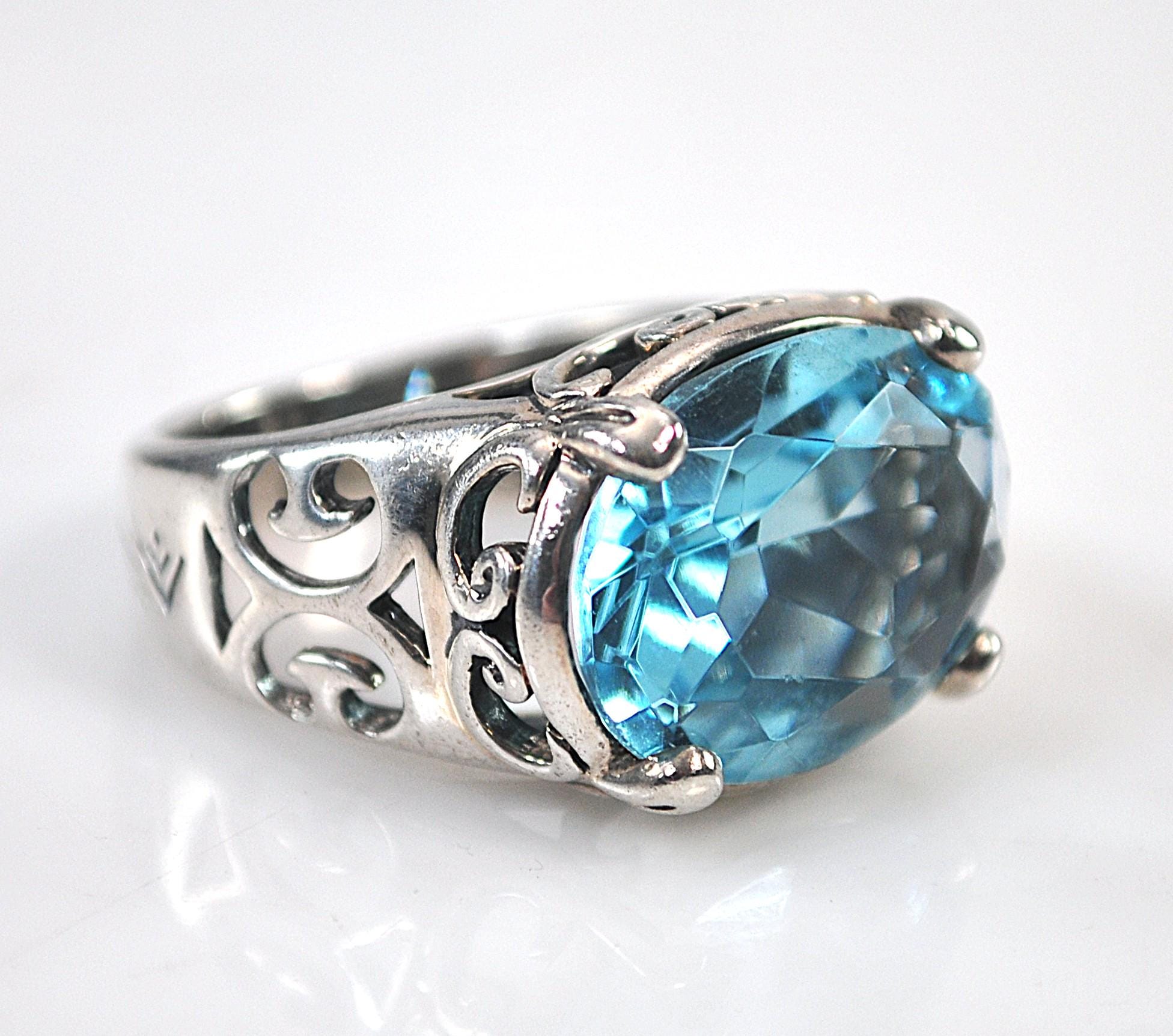 Silpada Sterling Silver Blue Cove Ring - Etsy