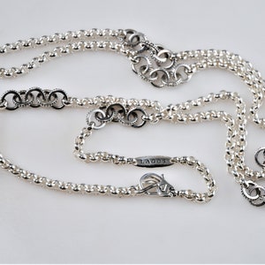 Vintage Lagos Signature Caviar Collection 5 Circle Link 34 Inch Rolo ...