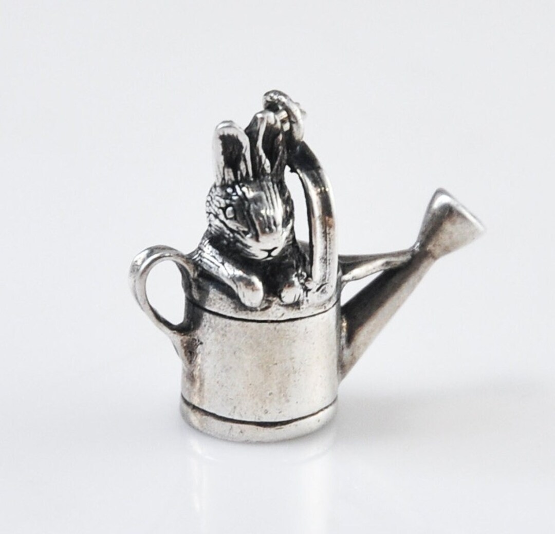 Vintage Sterling Silver Peter Rabbit Charm Pendant - Etsy