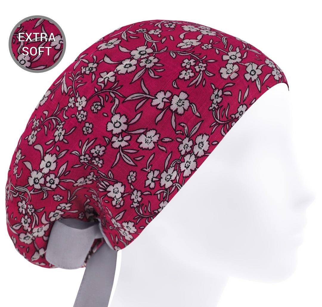 Surgical Scrub Cap, Surgery Caps, Scrub Hats, Floral Nurse Hat - Etsy