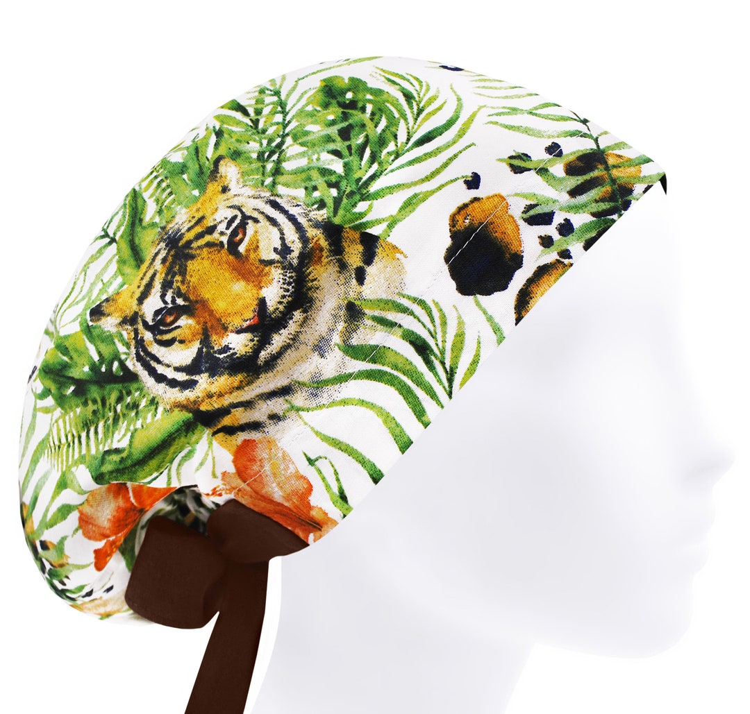 Scrub Hat, Scrub Caps, Scrub Hats for Women, Tiger Surgery Cap - Etsy