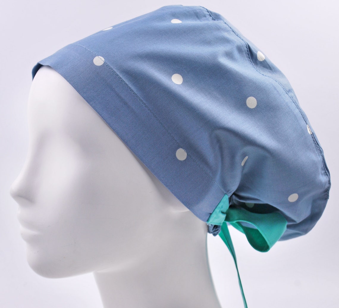Surgery caps scrub hat surgical cap polka dot scrub hats | Etsy