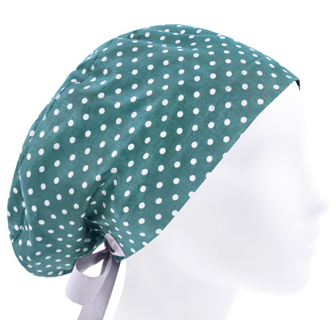 Surgery Caps, Scrub Hat, Surgical Cap, Polka Dot Scrub Hats - Etsy