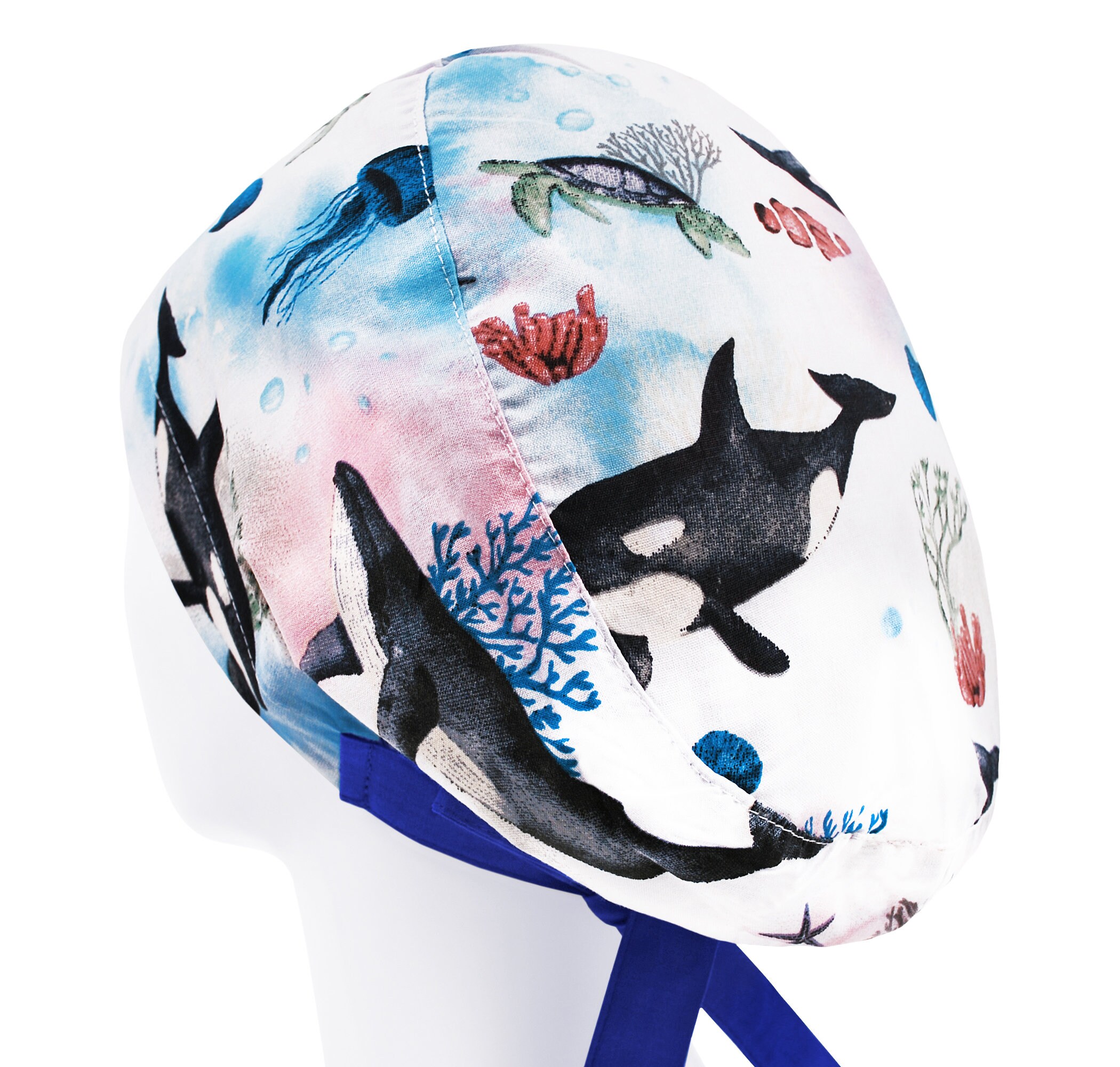 Surgical Cap Whale, Scrub Caps Octopus, Scrub Hats for Women, Nurse Cap ...
