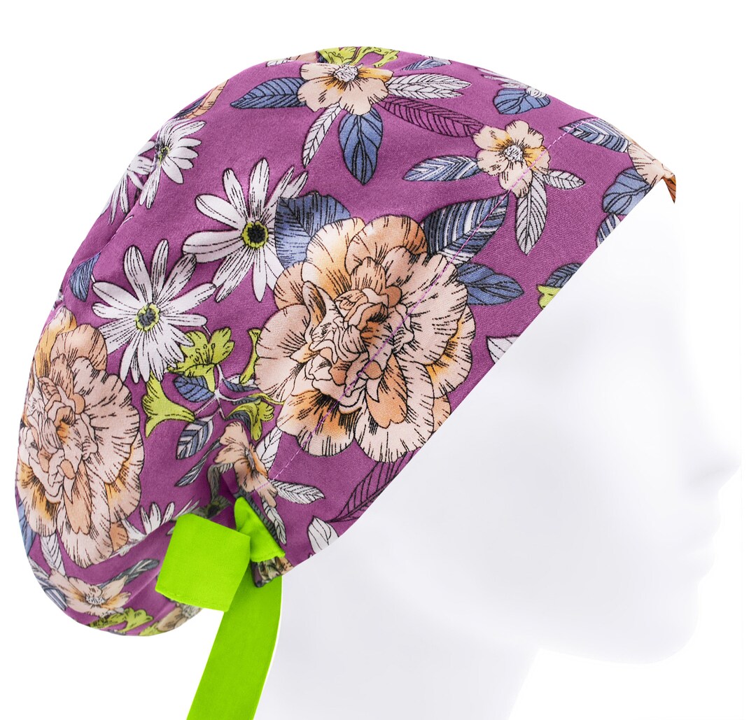 Womens Scrub Caps, Scrub Cap, Surgical Scrub Hat, Scrub Hats Floral - Etsy