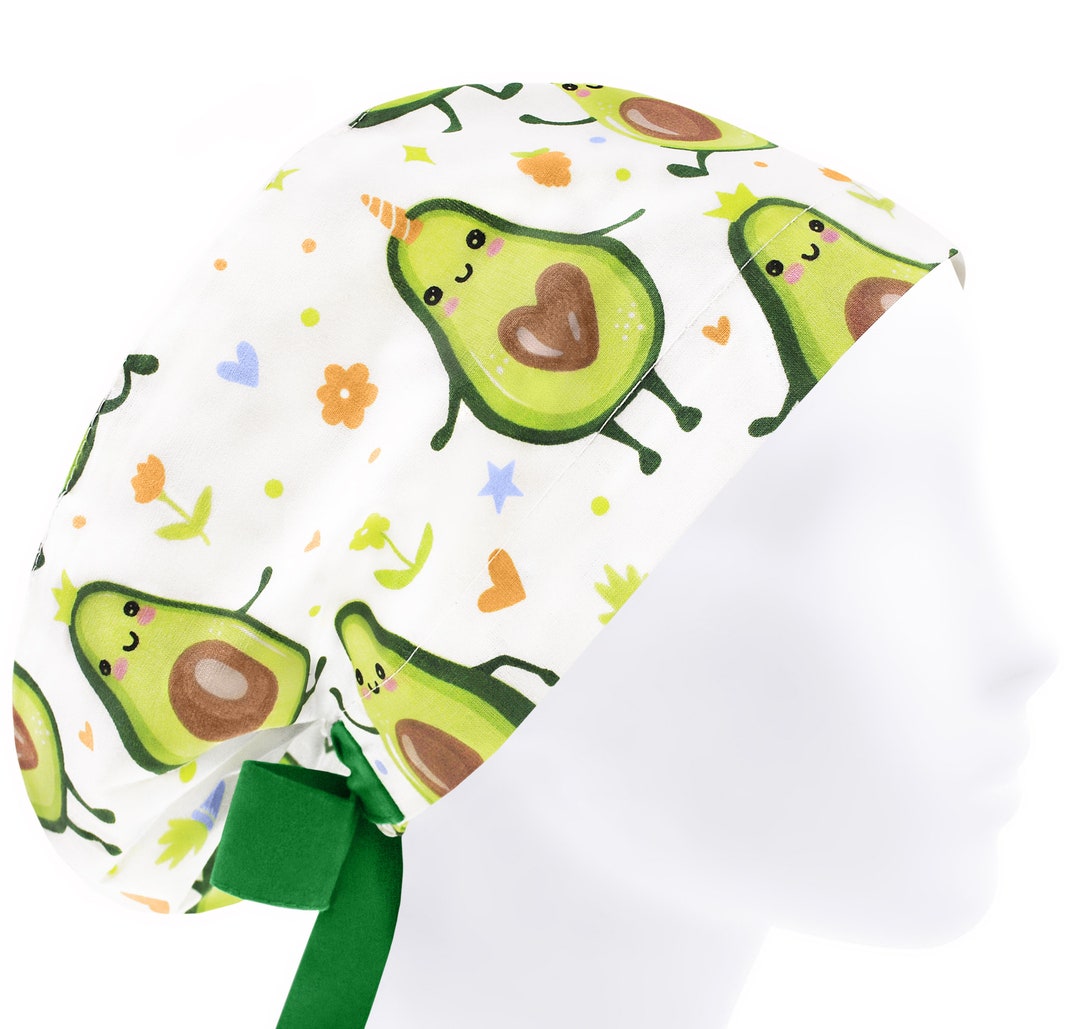 Surgical Scrub Hat, Surgery Caps, Scrub Hats, Avocado Scrub Cap - Etsy