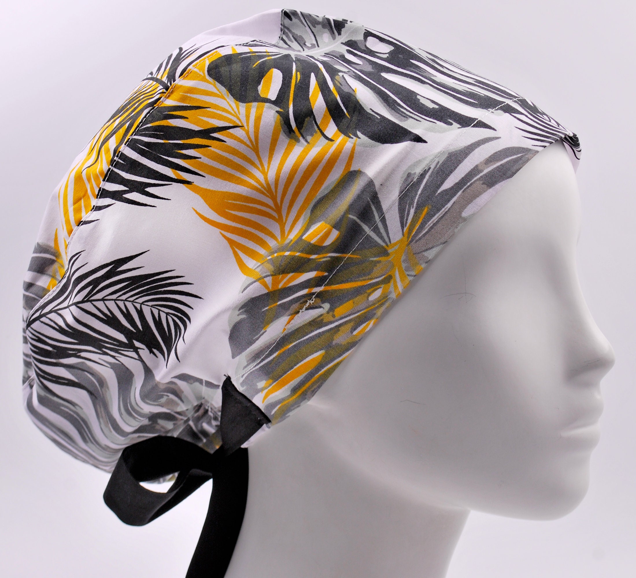 Surgical cap scrub caps scrub hats for women leaves nurse | Etsy