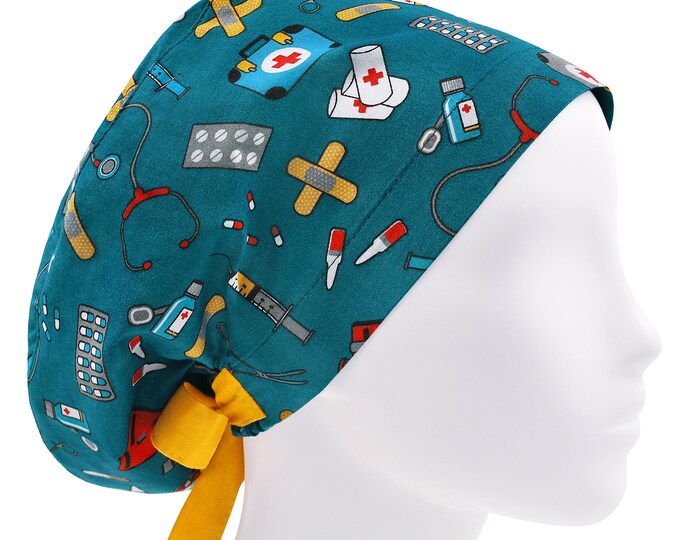 Nurse Cap Scrub Caps Surgical Cap Women Scrub Hats Blue - Etsy