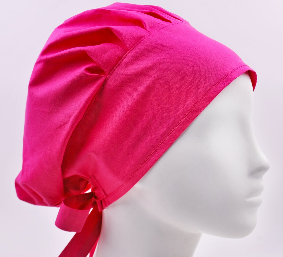 Surgical cap women scrub hats surgery caps nurse hat solid | Etsy