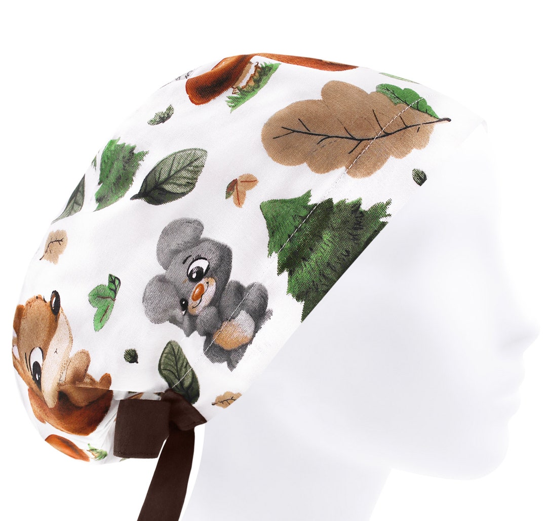 Scrub Caps Fall, Surgical Cap Women, Womens Scrub Hat, Scrub Hats Hare ...