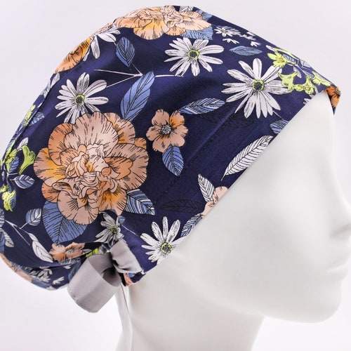 Scrub Cap Scrub Hat Surgical Scrub Hats Surgery Caps Floral Etsy