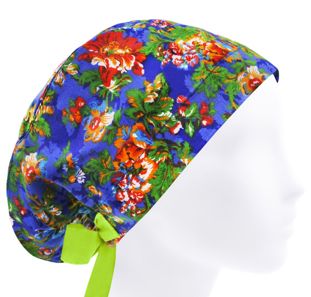 Scrub Cap, Scrub Hat, Surgery Caps, Surgical Hats Floral - Etsy