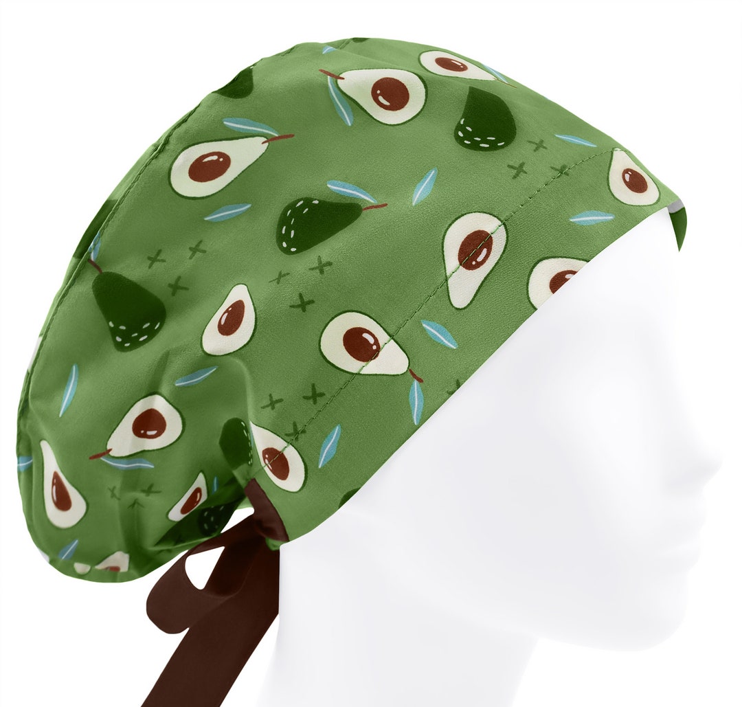 Surgical Scrub Hat, Surgery Caps, Scrub Hats, Avocado Scrub Cap - Etsy