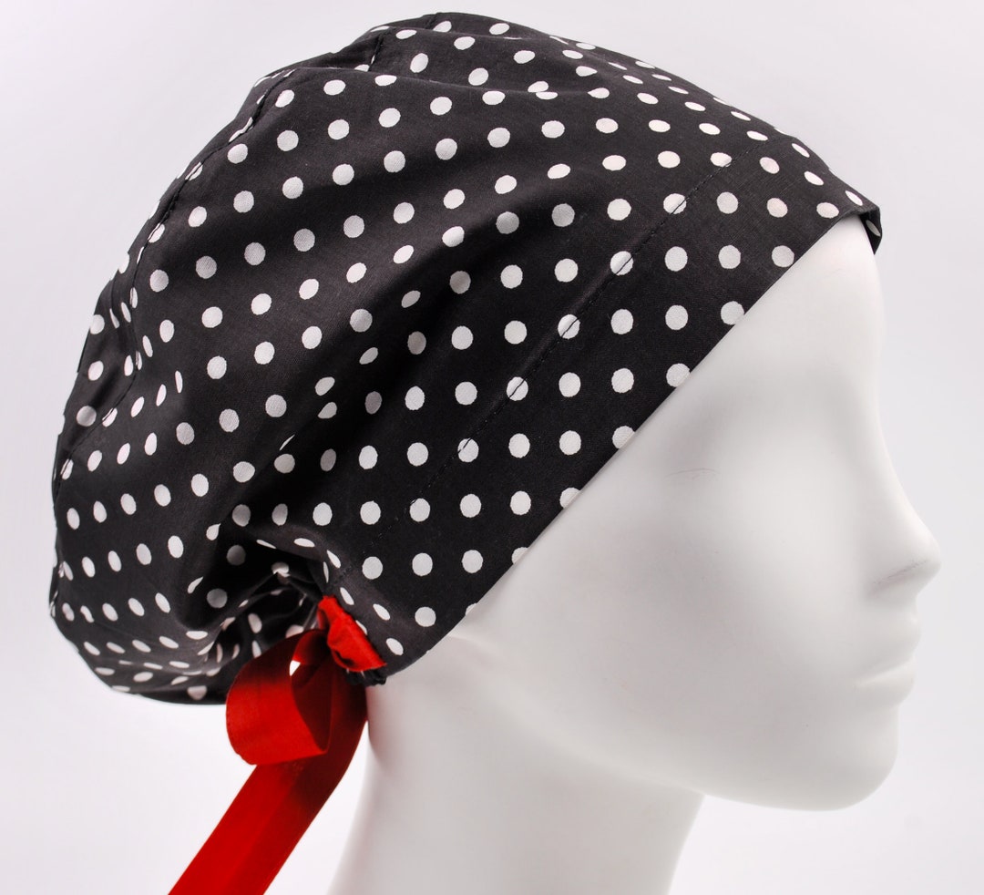 Surgery Caps Scrub Hat Surgical Cap Polka Dot Scrub Hats - Etsy