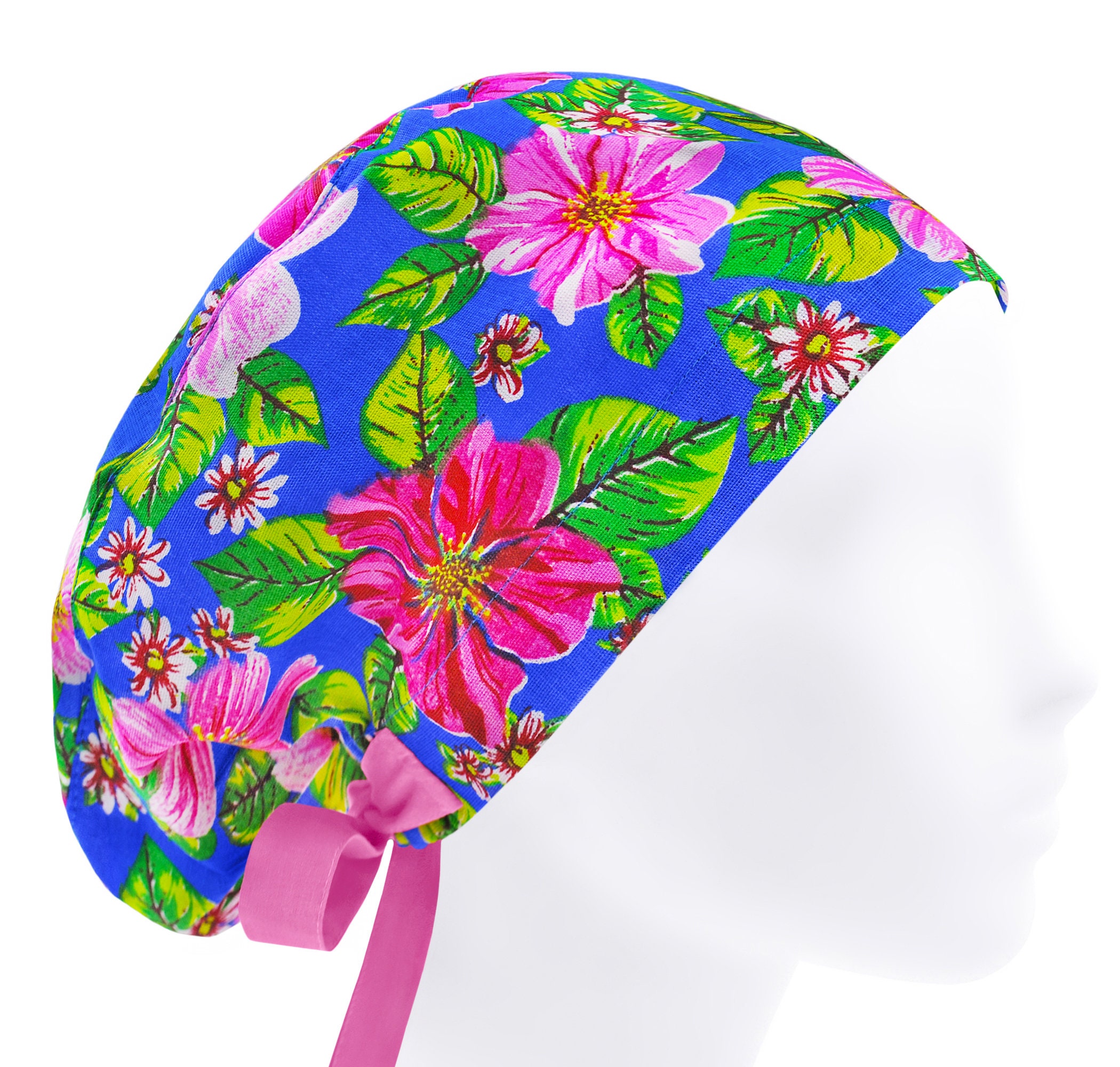 Surgical Scrub Cap, Surgery Caps, Scrub Hats, Hawaii Flower or Hat - Etsy
