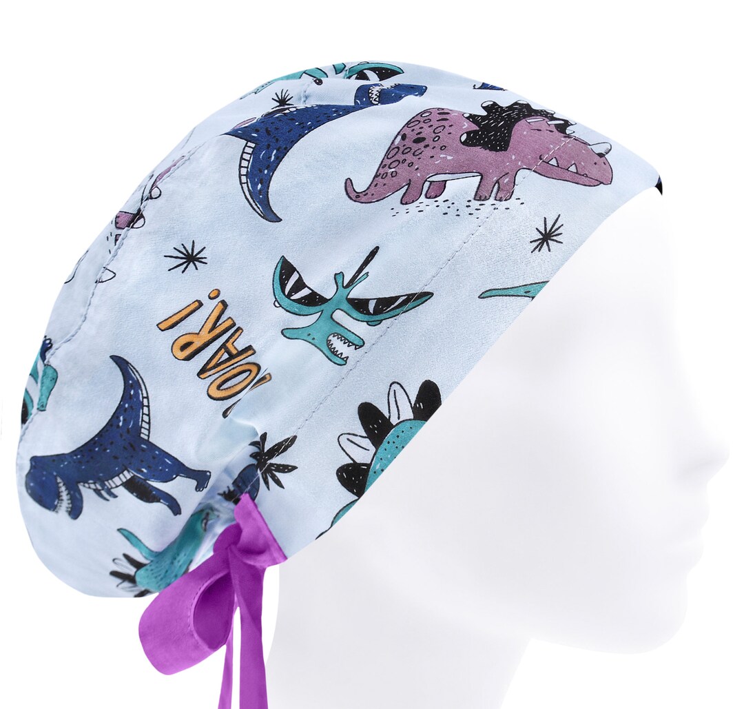 Scrub Hat, Scrub Caps, Scrub Hats for Women, Dinosaur Surgery Cap - Etsy