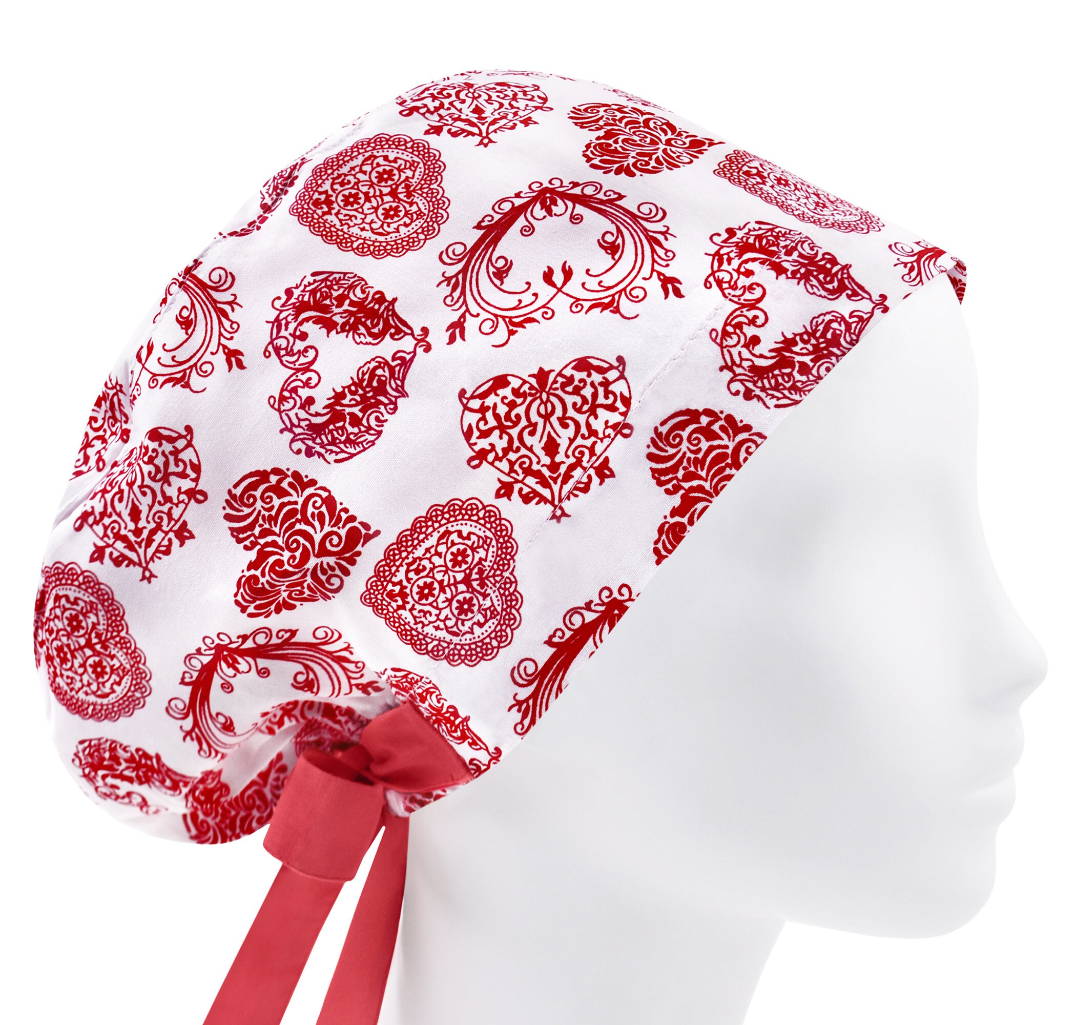 Scrub Hat Scrub Caps for Women Valentines Scrub Cap Heart - Etsy