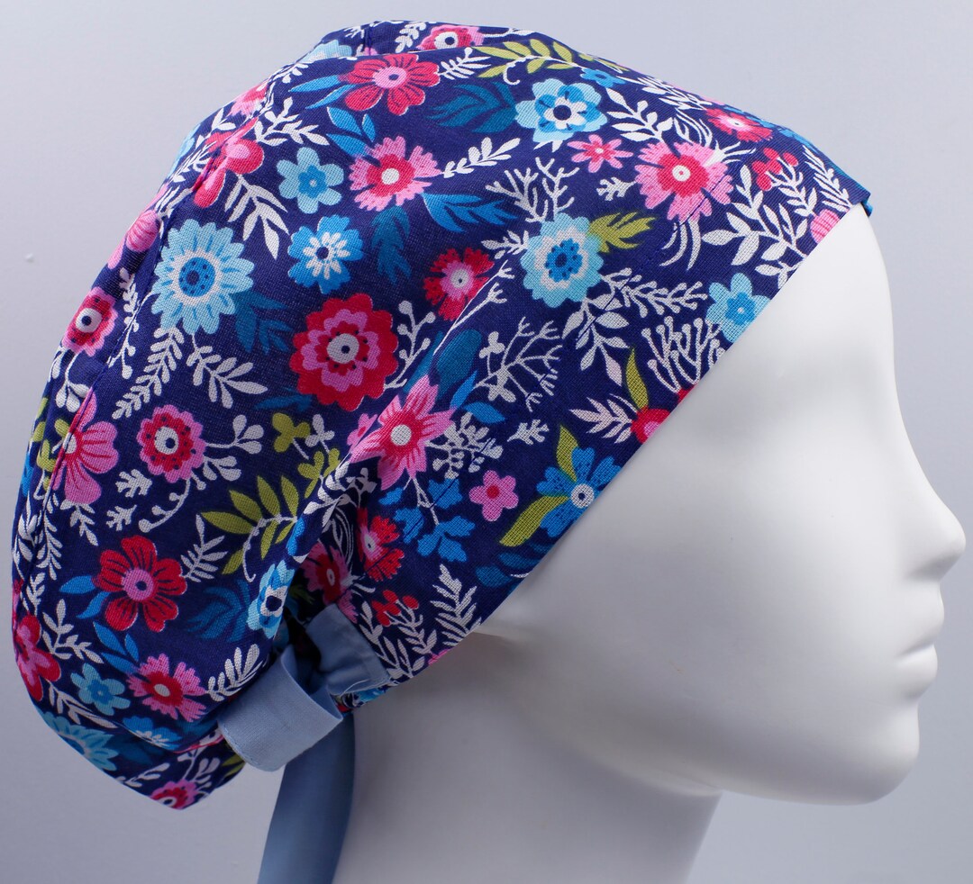 Scrub Cap Scrub Hat Surgery Caps Surgical Hats Floral - Etsy