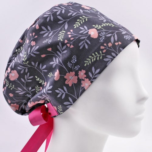 Scrub Cap Scrub Hat Surgery Caps Surgical Hats Solid Navy Etsy