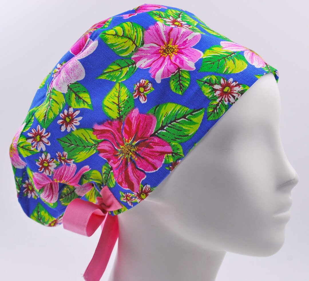 Surgical Scrub Cap Surgery Caps Scrub Hats Hawaii Flower or - Etsy