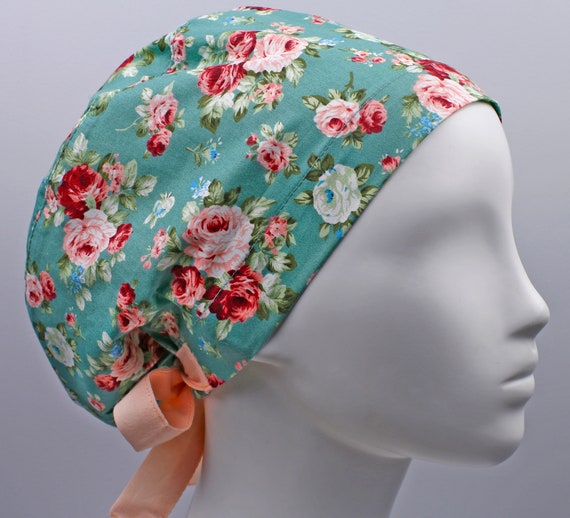 Scrub cap scrub hat surgery caps surgical hats floral | Etsy