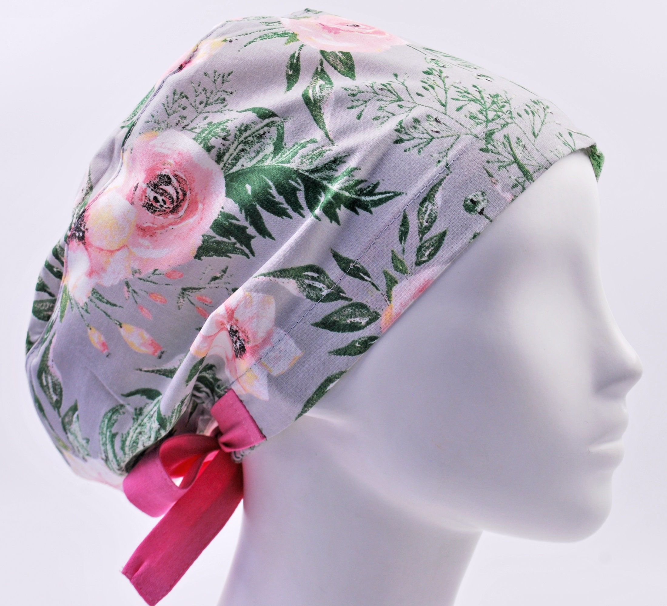 Scrub cap surgical scrub hat surgery caps rose hips scrub | Etsy