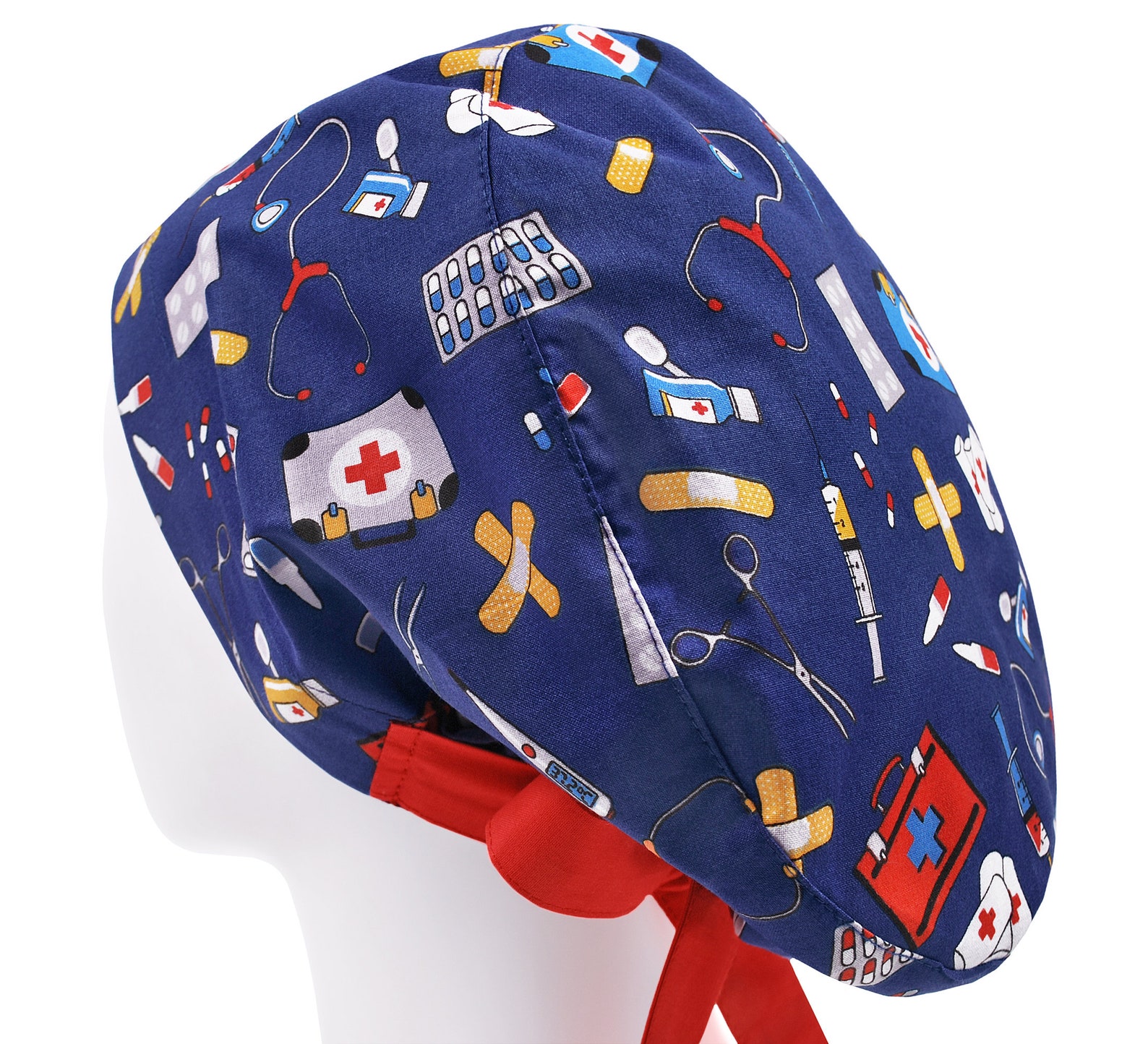 Nurse Cap Scrub Caps Surgical Cap Women Scrub Hats Blue - Etsy