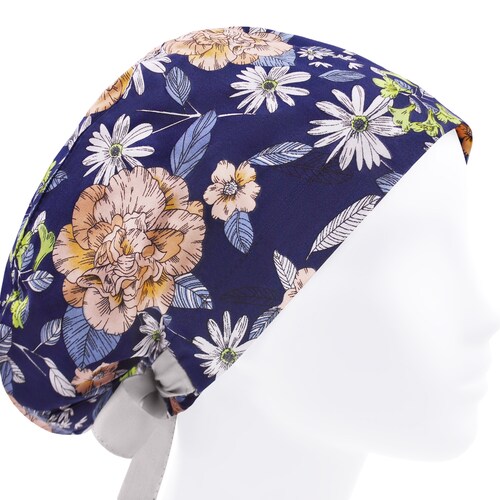 Surgery Caps Scrub Hat Surgical Cap Flower Scrub Hats Etsy