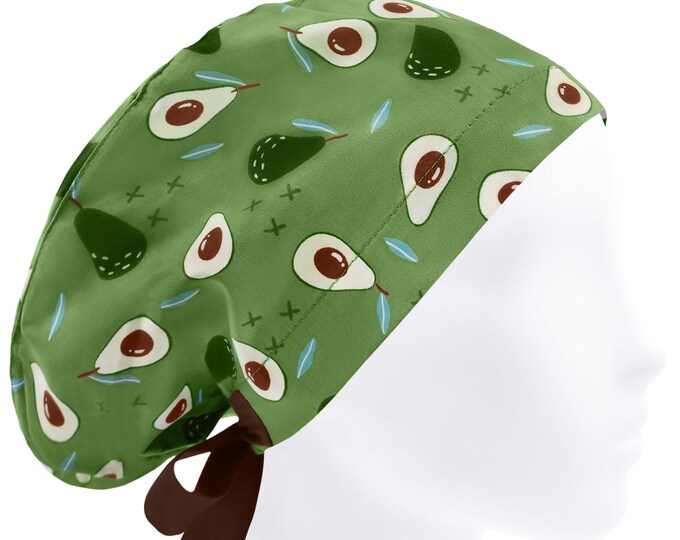 Surgical Scrub Hat, Surgery Caps, Scrub Hats, Avocado Scrub Cap - Etsy