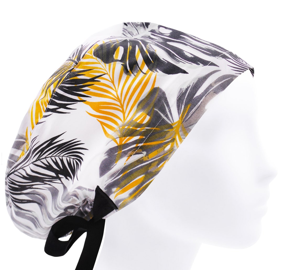 Scrub Cap Palm Leaf, Surgical Caps, Surgery Hats Womens, Leaves Nurse ...