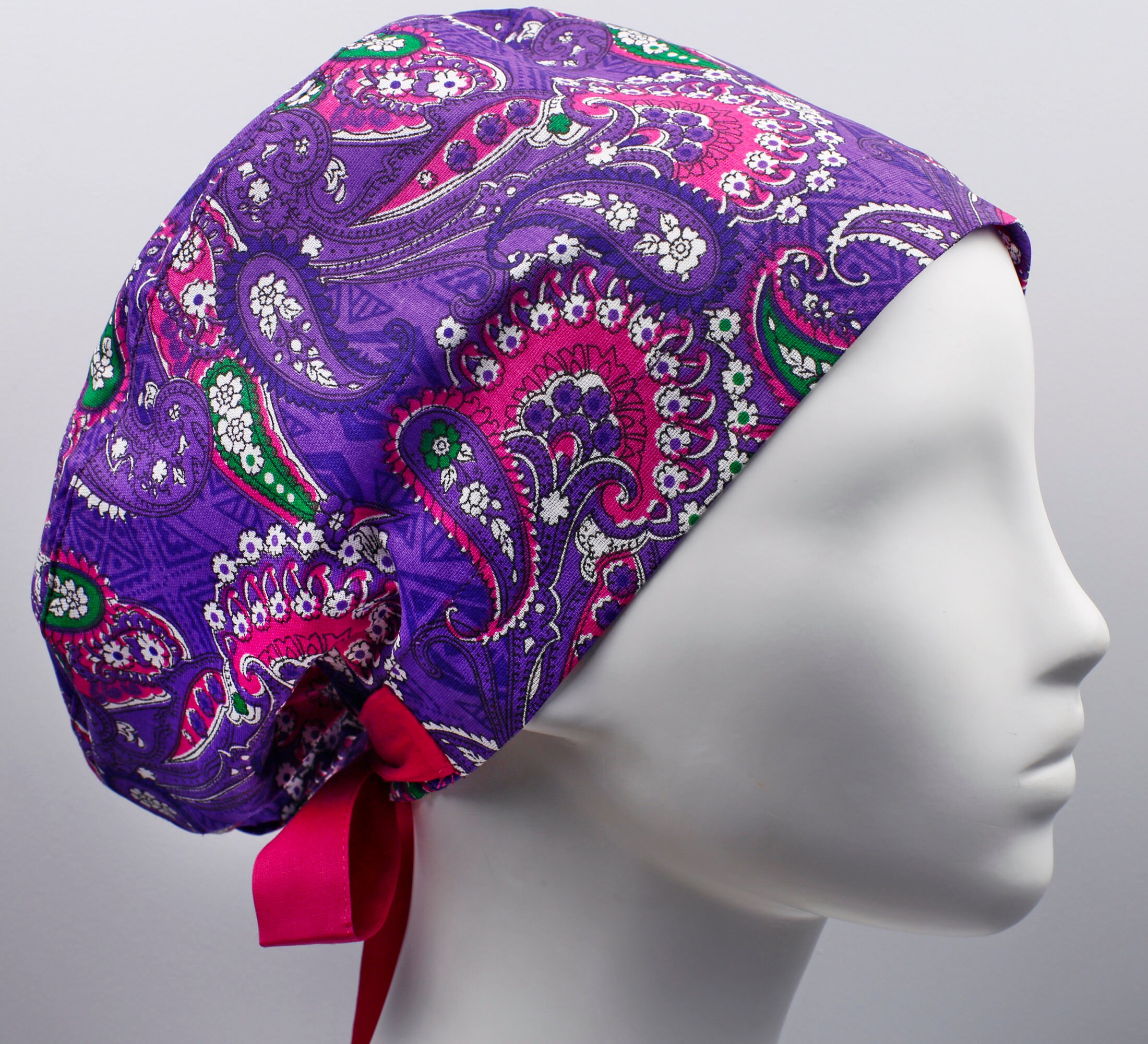 Scrub Hats Scrub Cap Surgery Caps Paisley Surgical Hat | Etsy