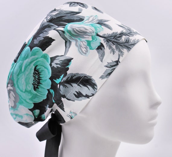 Scrub cap surgical scrub hat surgery caps rose scrub hats | Etsy