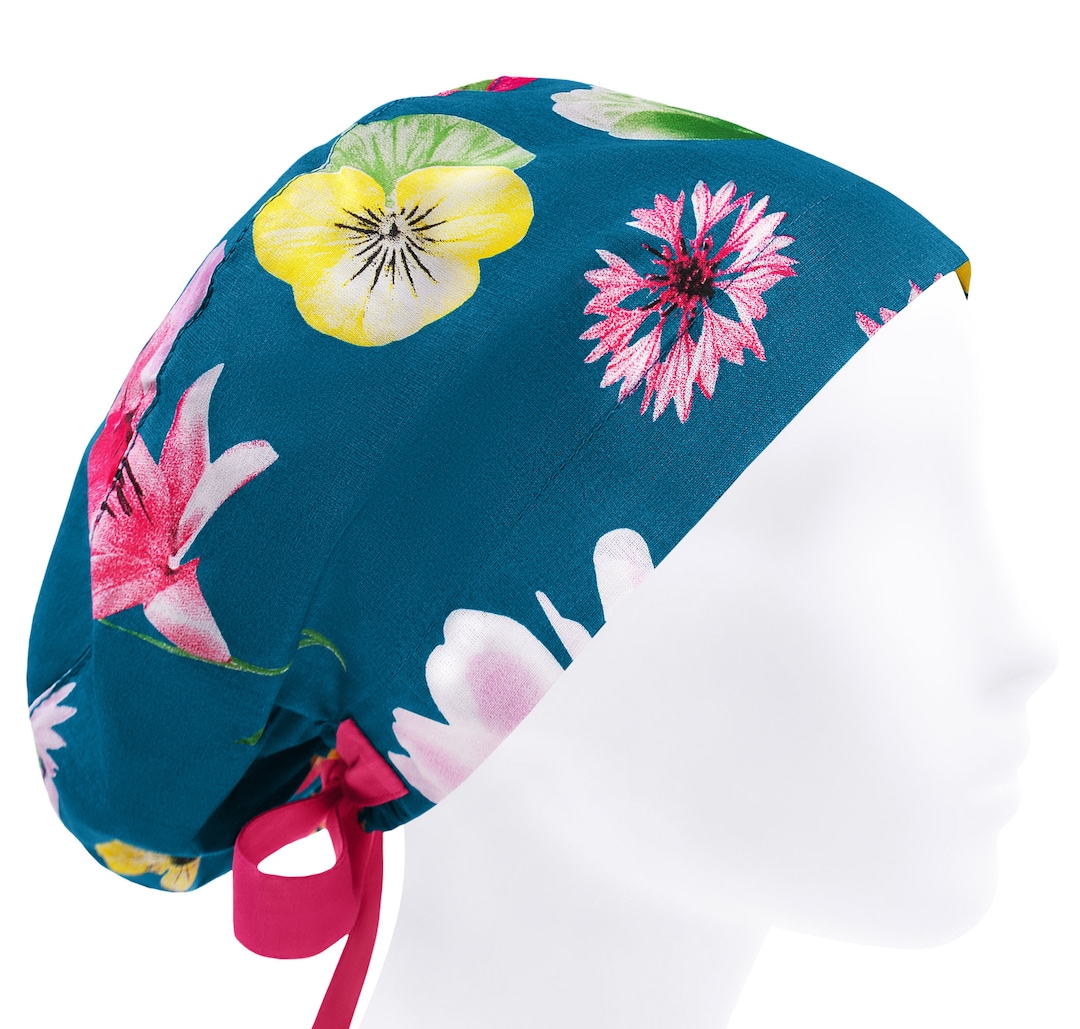 Surgical Scrub Cap, Surgery Caps, Scrub Hats, Floral Nurse Hat - Etsy