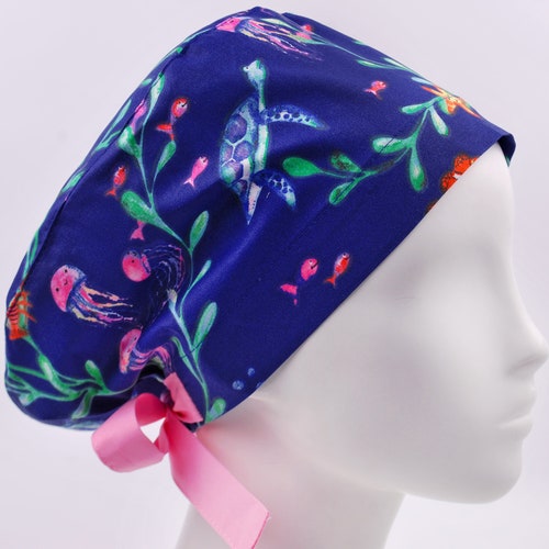 Scrub Cap Scrub Hat Surgery Caps Floral Surgical Hats Etsy