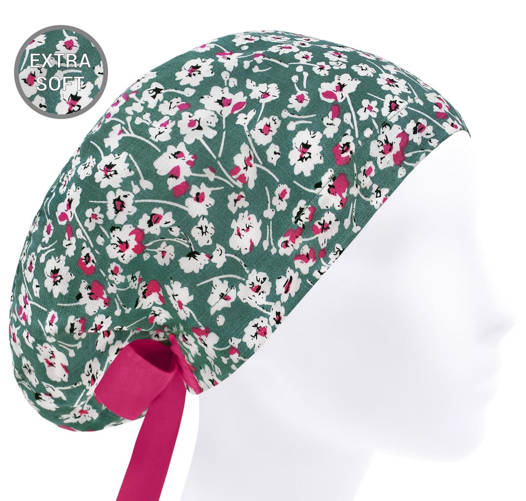 Scrub Caps, Surgical Scrub Hat, Surgery Caps Women, Floral Scrub Hats ...