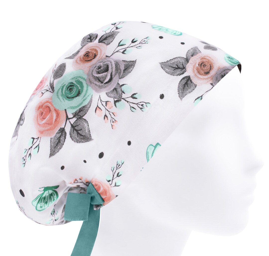 Scrub Caps, Scrub Hat, Surgery Cap, Surgical Hats Floral, Surgical Cap ...